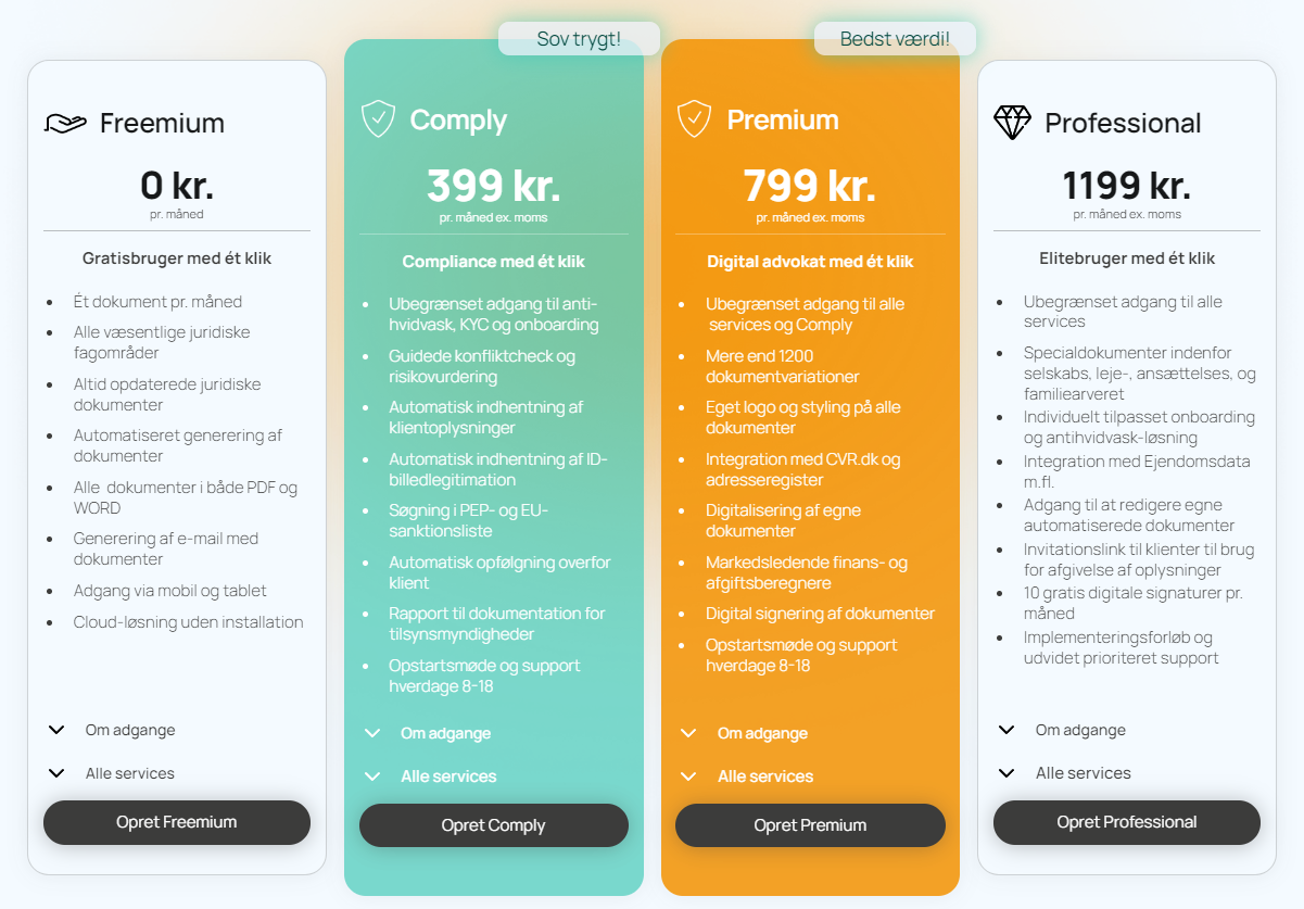 Pingo Documents - Priser